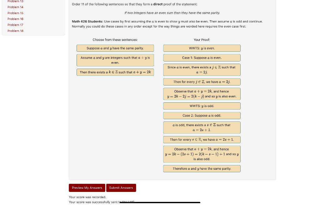 Solved Order 11 of the following sentences so that they form | Chegg.com