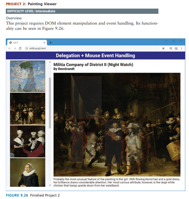 Solved PROJECT 2: Painting ViewerDIFFICULTY LEVEL: | Chegg.com