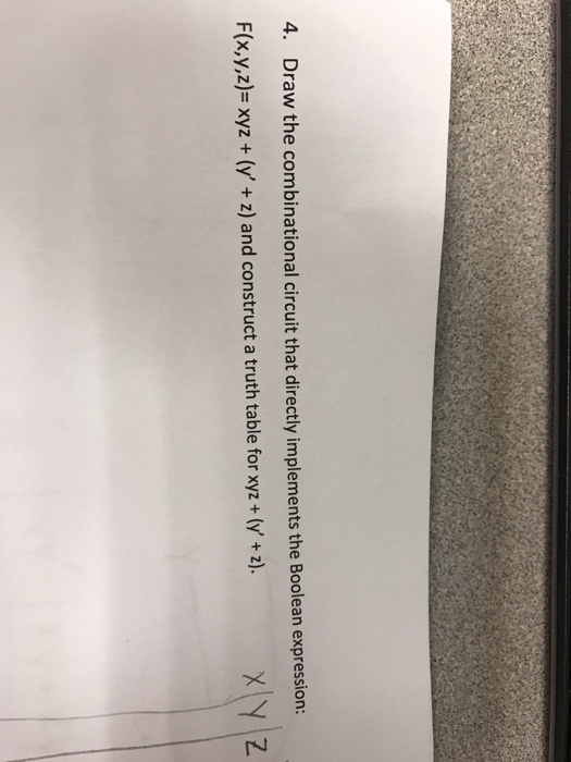 Solved Draw the combinational circuit that directly | Chegg.com
