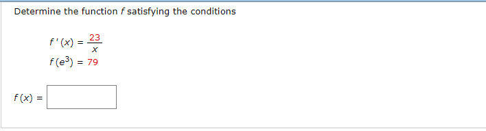 Solved Determine the function f satisfying the conditions | Chegg.com