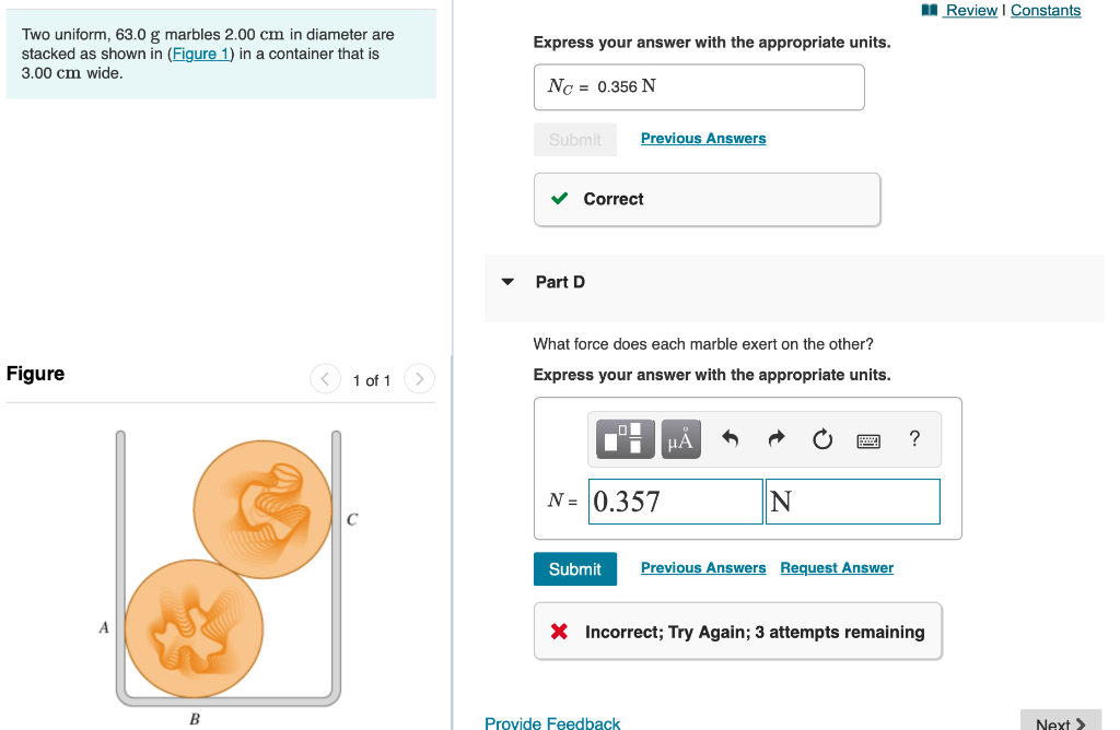 Solved M Review Constants Express your answer with the | Chegg.com