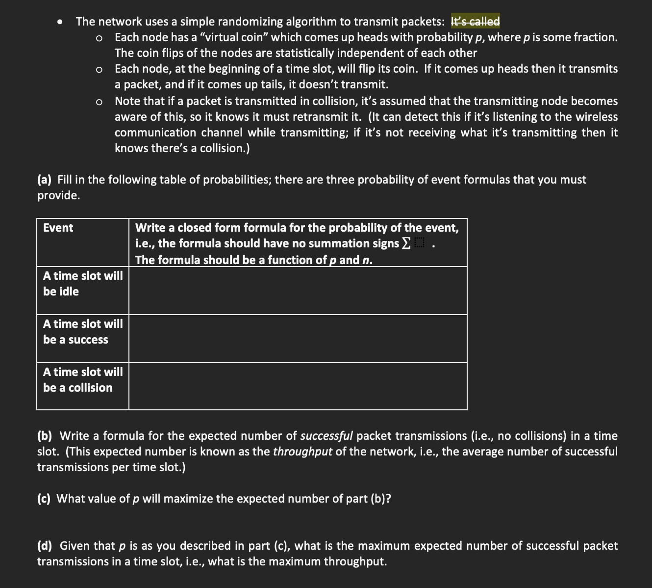 Solved Problem 3. In this problem, we will consider a | Chegg.com