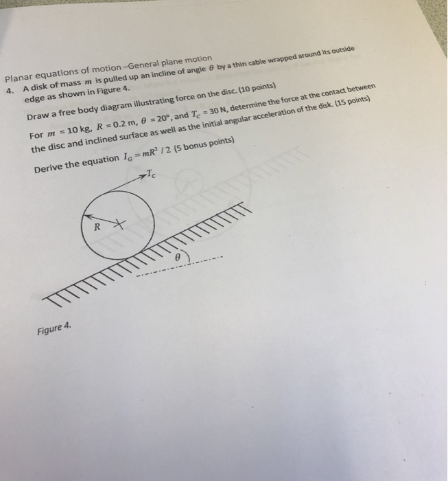Solved Planar equations of motion-General plane motion 4. A | Chegg.com