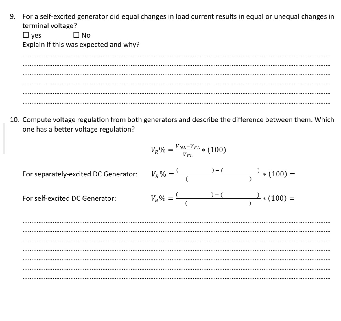 Solved 1. What effect does increasing the load (decreasing | Chegg.com