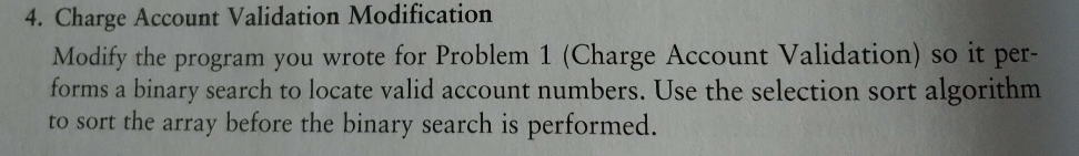 Solved - 4 is a binary search of \#1 (use selection sort)- | Chegg.com