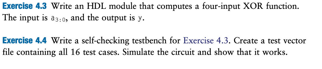 Solved Pleas Provide The Vhdl Codes Thanks Exercise 43 