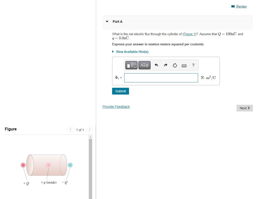 Solved What is the net electric flux through the cylinder of | Chegg.com