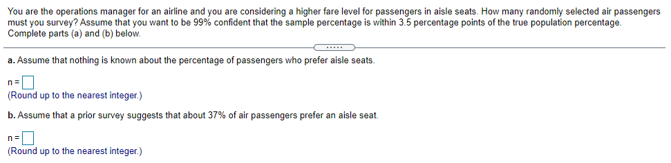 Solved You are the operations manager for an airline and you | Chegg.com
