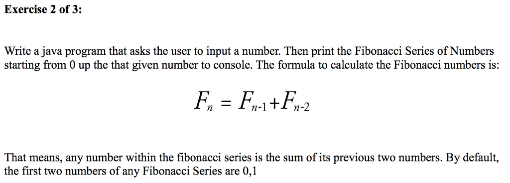 Solved Exercise 1 of 3: Using nested loops, create the | Chegg.com