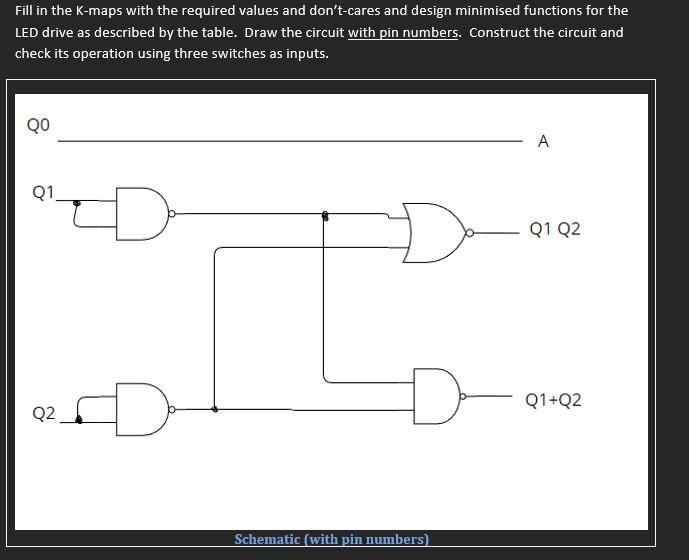 Solved You are provided with a Die Module having 7 LEDs | Chegg.com