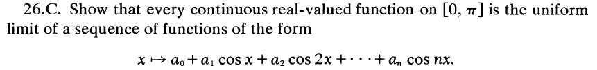Solved 26.C. Show that every continuous real-valued function | Chegg.com