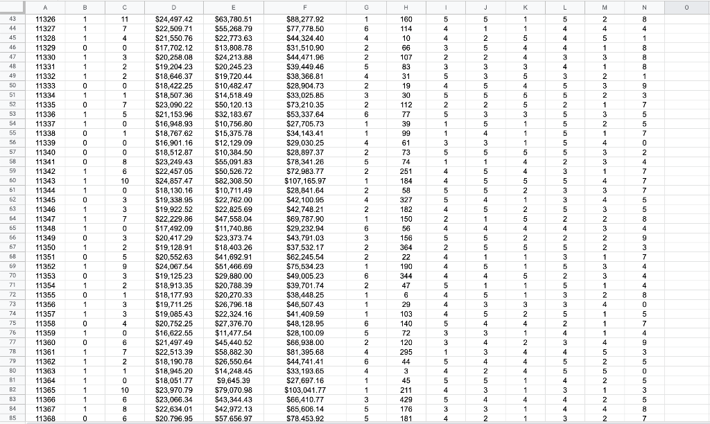 Solved 4) Determine the mean, mode, median, variance, | Chegg.com