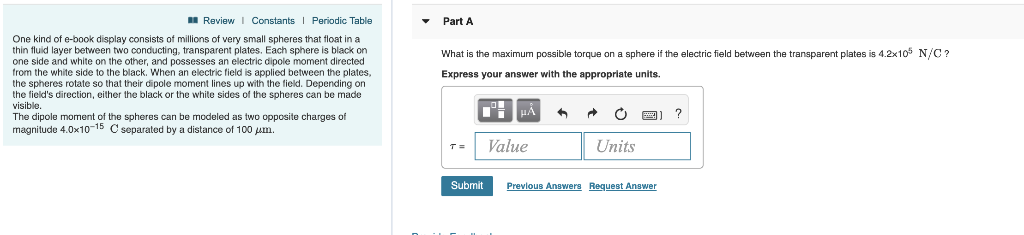 Solved ㎜ Review 1 Constants ! Periodic Table Part A One | Chegg.com