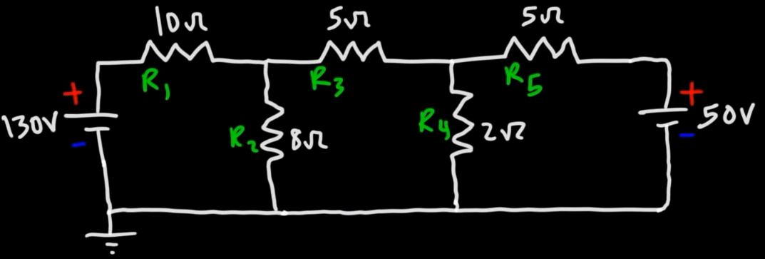 Solved Solve for current at each resistor using NODAL | Chegg.com