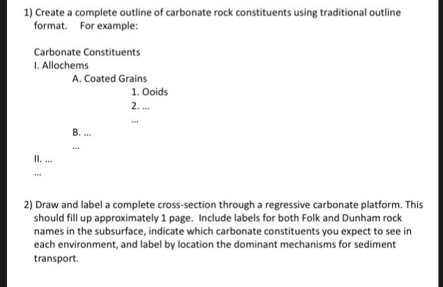 Traditional Outline Format