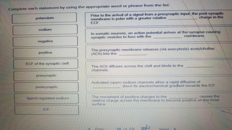 Solved Complete each statement by using the appropriate word | Chegg.com