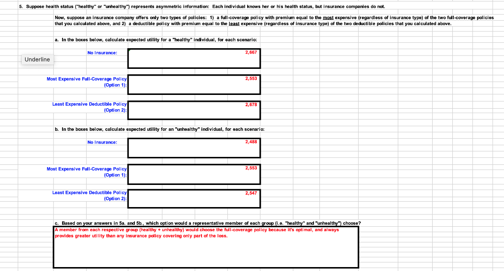Solved I just need help with 5c and 5d, I solved the other | Chegg.com