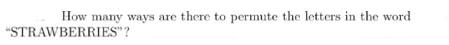 Solved How many ways are there to permute the letters in the | Chegg.com