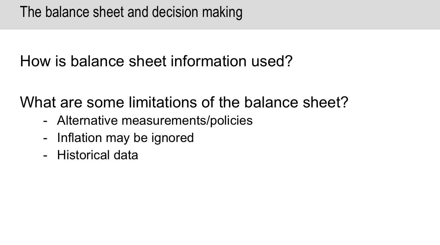 Solved Content recap – Balance sheets Also known as the | Chegg.com
