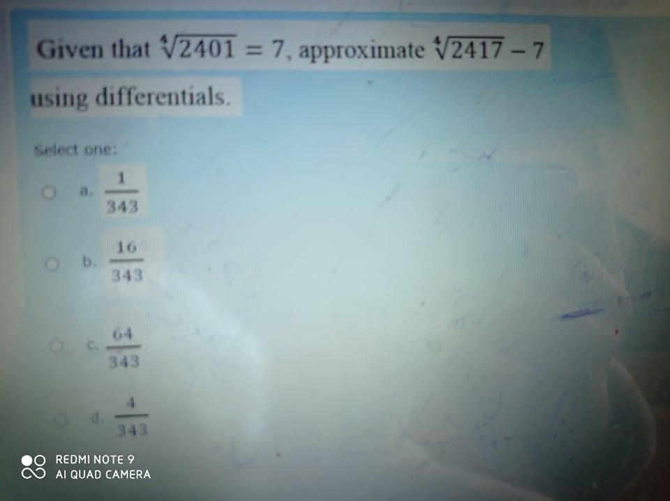 Solved Given that V2401 = 7, approximate V2417 - 7 using | Chegg.com