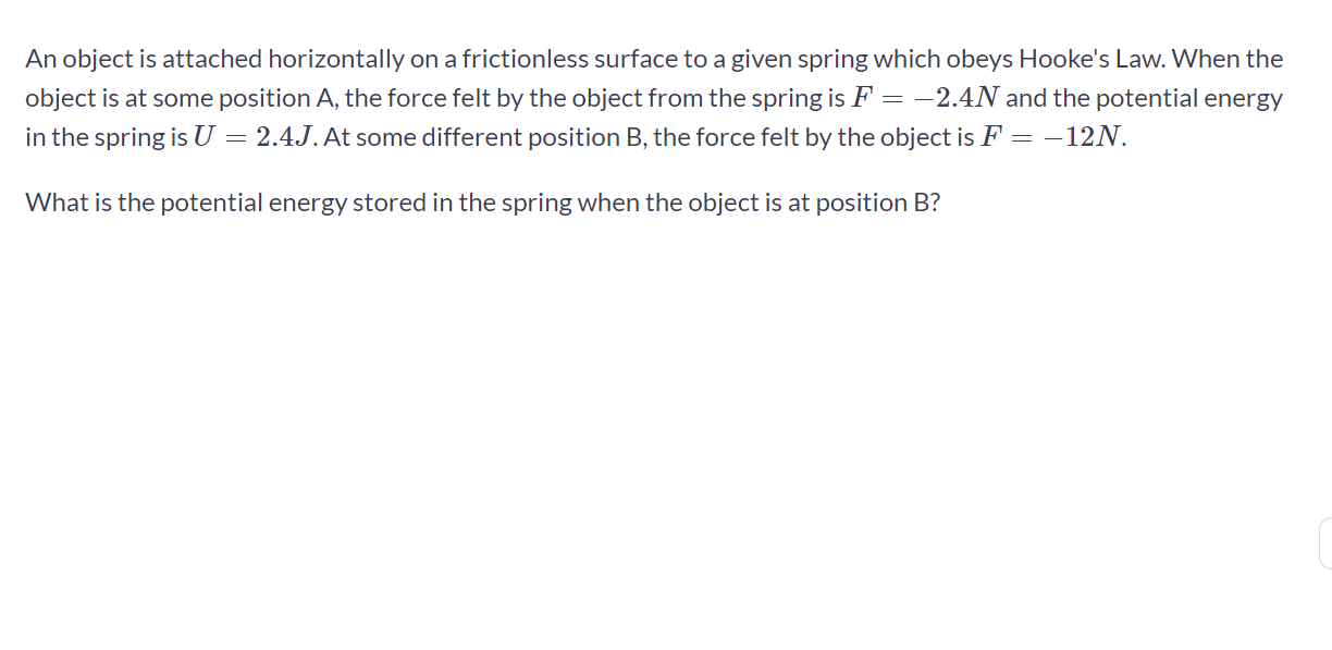 Solved An object is attached horizontally on a frictionless | Chegg.com