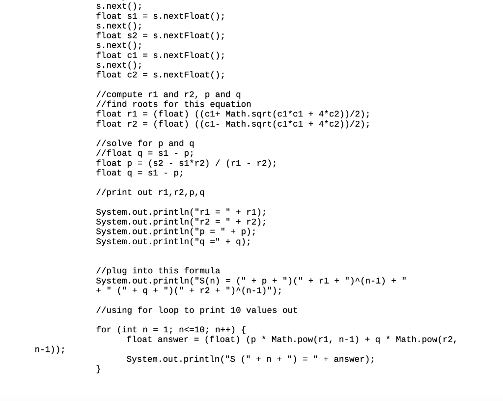 Help!!! I need to run the program, I want the whole | Chegg.com