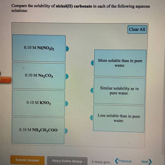 Solved Compare the solubility of iron(II) sulfide and | Chegg.com