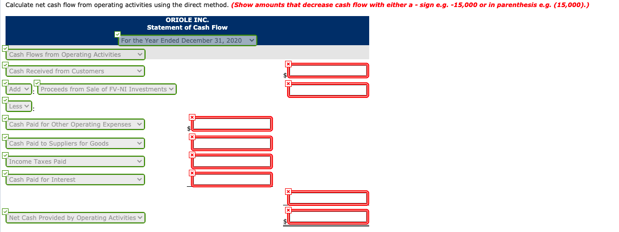 Solved SFP accounts of Oriole Inc., which follows IFRS, | Chegg.com