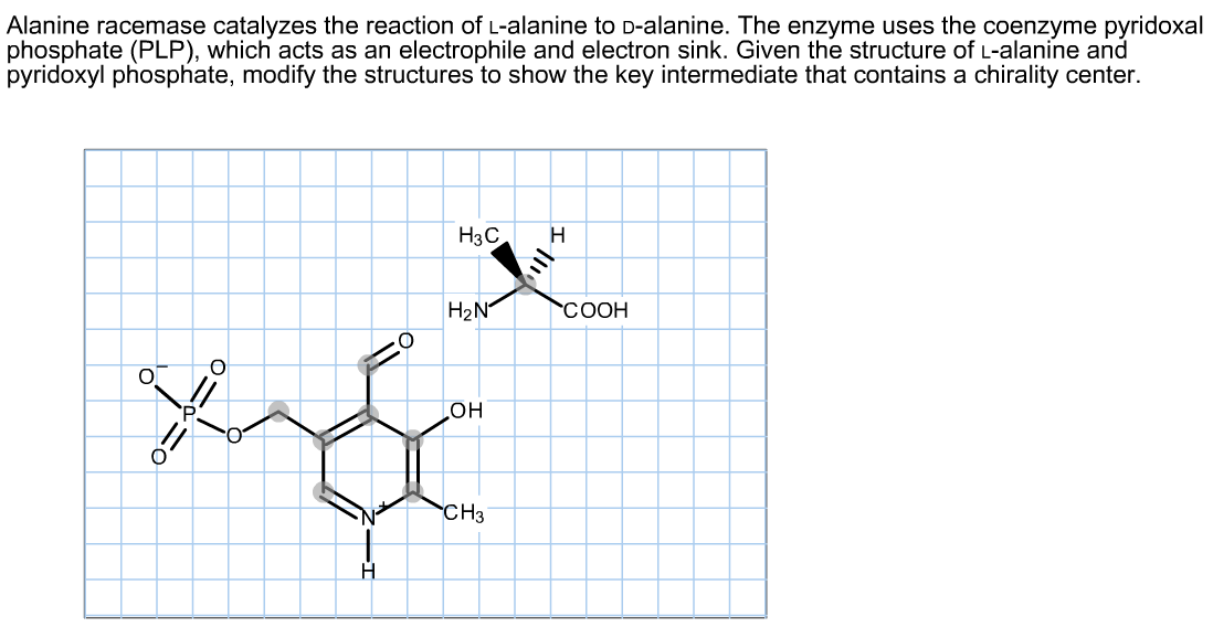 Solved Alanine racemase catalyzes the reaction of L-alanine | Chegg.com