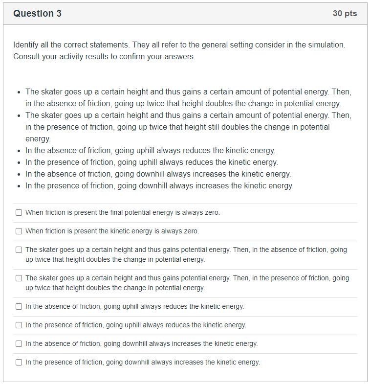 Solved Question 3 30 pts Identify all the correct | Chegg.com Solved Question 3 30 pts Identify all the correct | Chegg.com