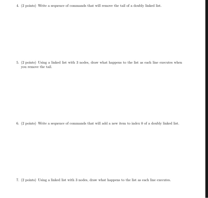 Solved Figure 1: A doubly-linked list. Assume each node has | Chegg.com