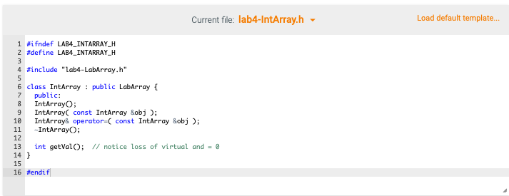 Solved 11.17 Lab 4 - The Big Four, Inheritance, and | Chegg.com