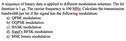 Solved A sequence of binary data is applied to different | Chegg.com