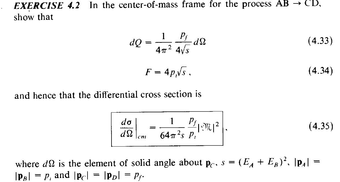 Solved EXERCISE 4.2 In the center-of-mass frame for the | Chegg.com