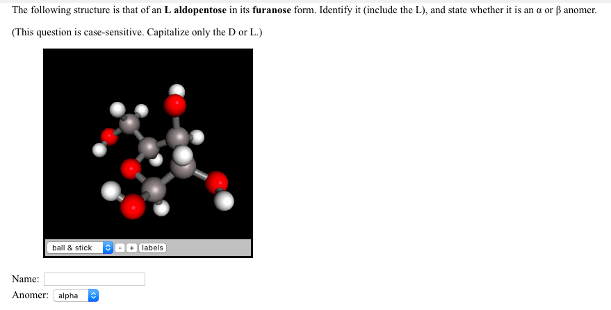The following structure is that of an L aldopentose | Chegg.com