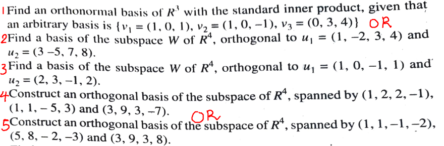 Solved | Find an orthonormal basis of R3 with the standard | Chegg.com