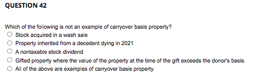 Solved QUESTION 42 Which of the following is not an example | Chegg.com