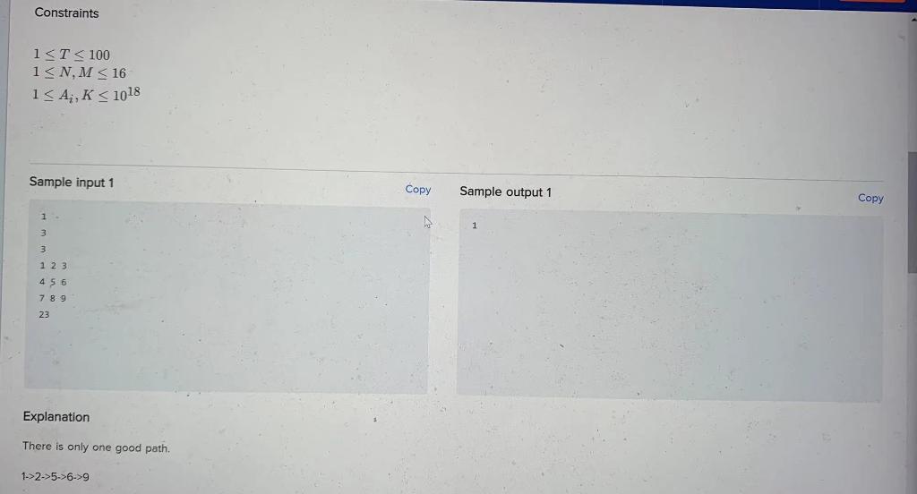 Solved You are given a matrix A having N rows and M columns. | Chegg.com