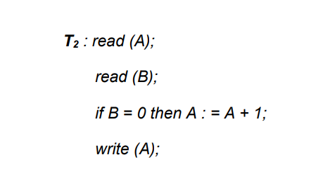 Solved Consider the following Transactions T1: read (A); | Chegg.com