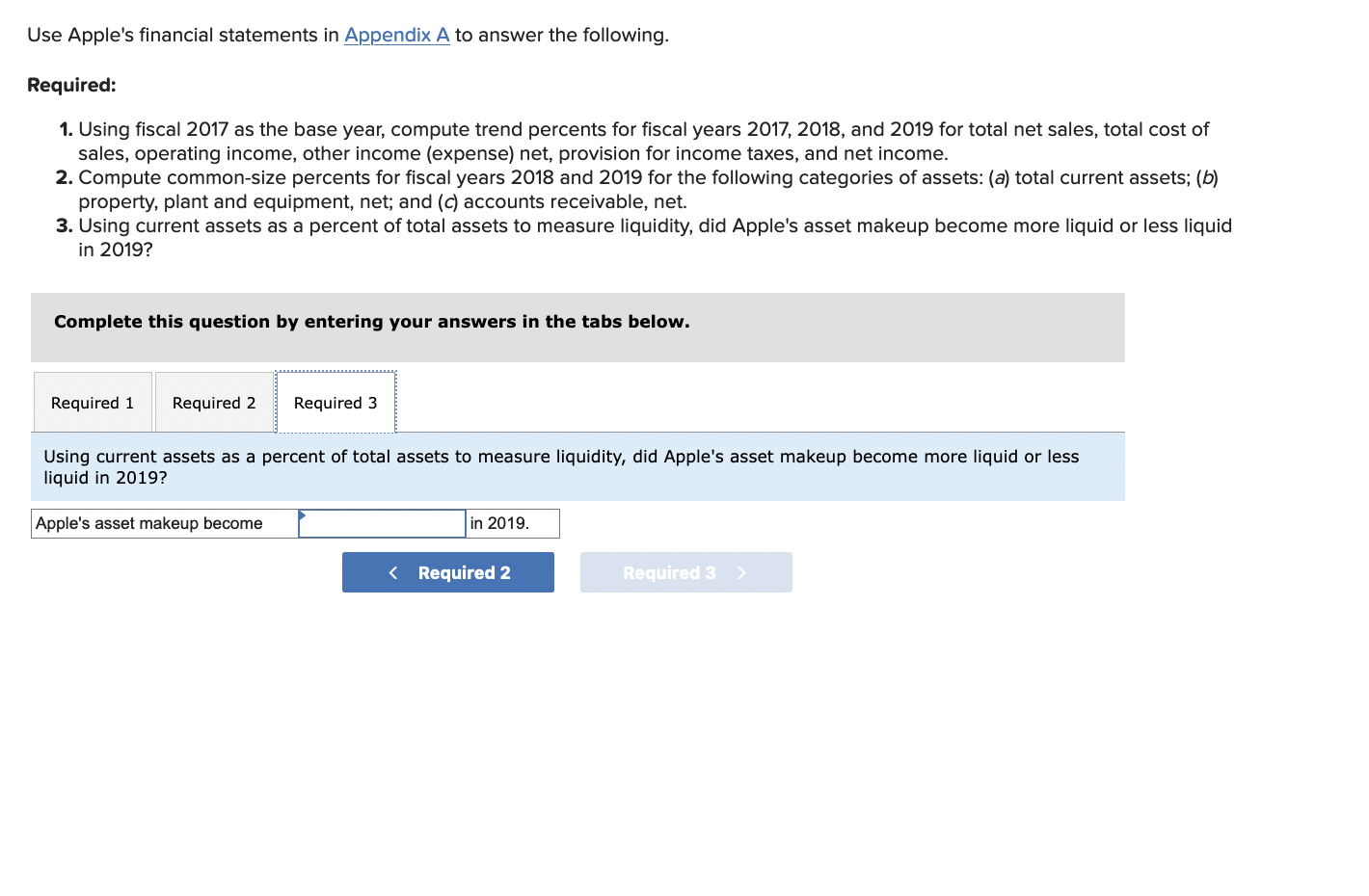 Solved Use Apple's financial statements in Appendix A to | Chegg.com