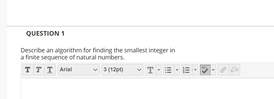 Solved QUESTION 1 Describe an algorithm for finding the | Chegg.com