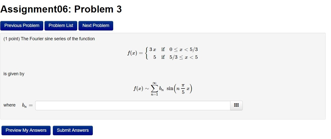 Solved Assignment06: Problem 3 Previous Problem Problem List | Chegg.com