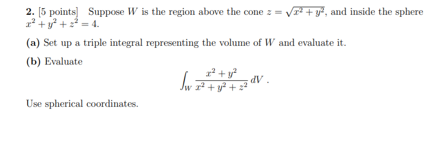 Solved SOLVE FOR PART B PLEASE! The triple integral to part | Chegg.com