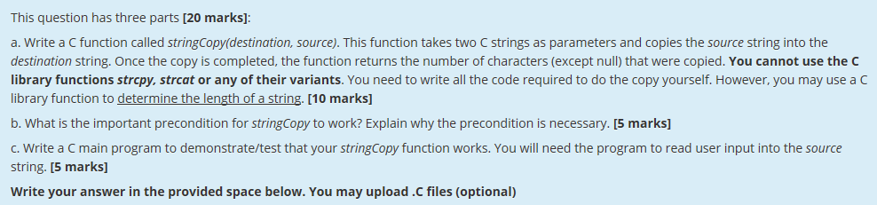Solved This question has three parts [20 marks]: a. Write a | Chegg.com