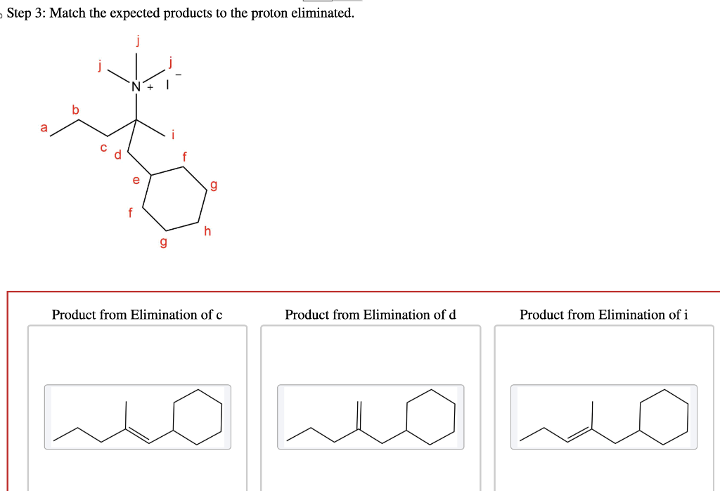 Solved Step 3: Match the expected products to the proton | Chegg.com