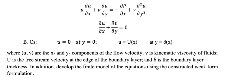 Solved Construct the weak form of the following governing | Chegg.com