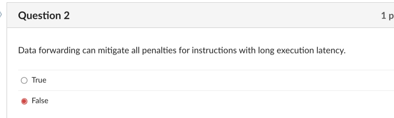 Solved Data forwarding can mitigate all penalties for | Chegg.com
