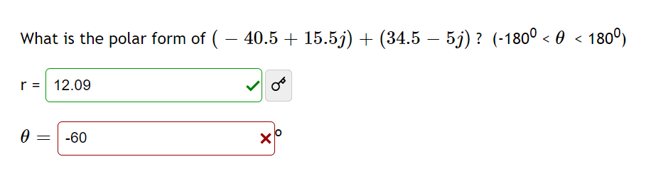 Solved What is the polar form of | Chegg.com