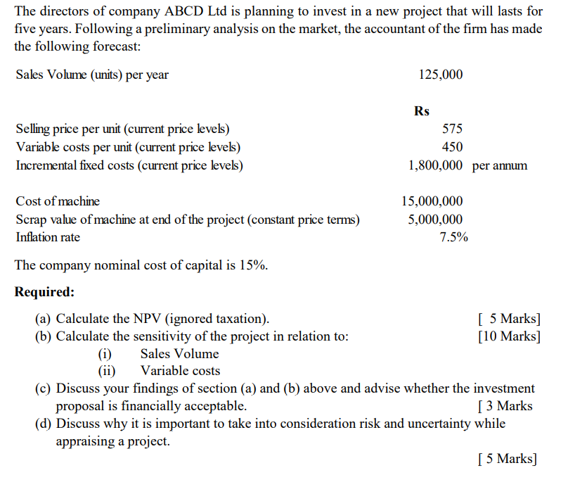 The directors of company ABCD Ltd is planning to | Chegg.com