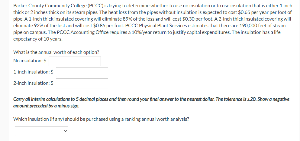 Solved Parker County Community College (PCCC) is trying to | Chegg.com